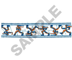 SKI BORDER Embroidery Design | EmbroideryDesigns.com