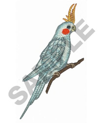 COCKATIEL Embroidery Design | EmbroideryDesigns.com