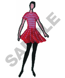 DANCER Embroidery Design | EmbroideryDesigns.com