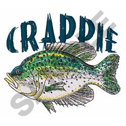 CRAPPIE FISH Embroidery Design | EmbroideryDesigns.com