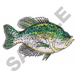 CRAPPIE FISH Embroidery Design | EmbroideryDesigns.com