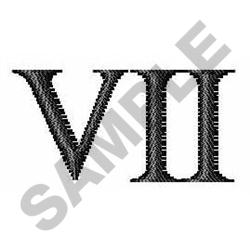ROMAN NUMERAL ALPHABET VII Embroidery Design | EmbroideryDesigns.com