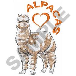 LOVE ALPACAS Embroidery Design | EmbroideryDesigns.com