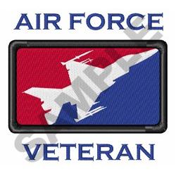 AIR FORCE VETERAN Embroidery Design | EmbroideryDesigns.com