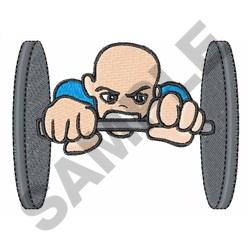 WEIGHT LIFTER Embroidery Design | EmbroideryDesigns.com