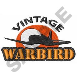 VINTAGE WARBIRD Embroidery Design | EmbroideryDesigns.com