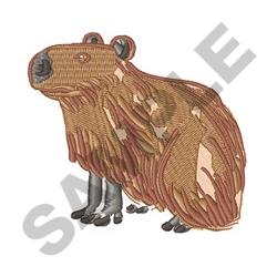 Capybara Rodent Embroidery Design | EmbroideryDesigns.com