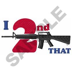 SECOND AMMENDMENT Embroidery Design | EmbroideryDesigns.com