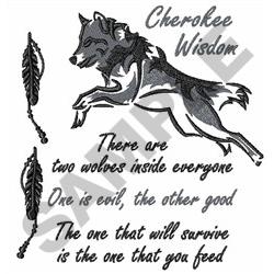 CHEROKEE WISDOM Embroidery Design | EmbroideryDesigns.com