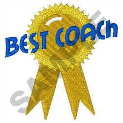 BEST COACH AWARD Embroidery Design | EmbroideryDesigns.com