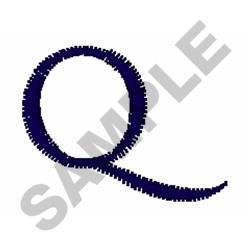 Block Letter Q Embroidery Design | EmbroideryDesigns.com