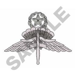 FREE FALL JUMPMASTER Embroidery Design | EmbroideryDesigns.com
