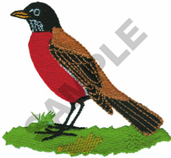 ROBIN Embroidery Design | EmbroideryDesigns.com