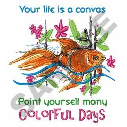Life Is Canvas Embroidery Design | EmbroideryDesigns.com