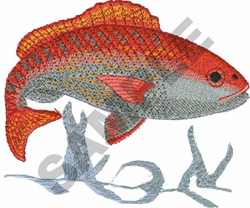 VERMILION SNAPPER Embroidery Design | EmbroideryDesigns.com