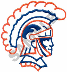 TROJAN HEAD Embroidery Design | EmbroideryDesigns.com