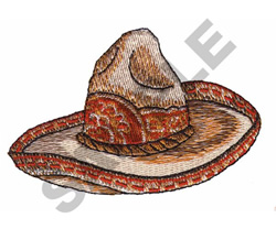 SOMBRERO Embroidery Design | EmbroideryDesigns.com