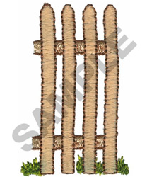 GARDEN FENCE Embroidery Design | EmbroideryDesigns.com