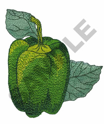 BELL PEPPER Embroidery Design | EmbroideryDesigns.com