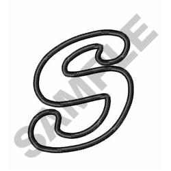 SCRIPT APPLIQUE FONT S Embroidery Design | EmbroideryDesigns.com