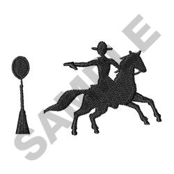 COWBOY MOUNTED SHOOTING Embroidery Design | EmbroideryDesigns.com