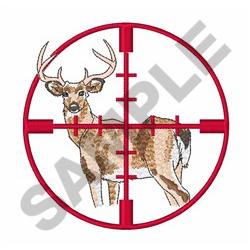 WHITETAIL IN CROSSHAIR Embroidery Design | EmbroideryDesigns.com