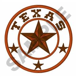 TEXAS STAR EMBLEM Embroidery Design | EmbroideryDesigns.com