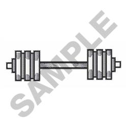 BARBELLS Embroidery Design | EmbroideryDesigns.com