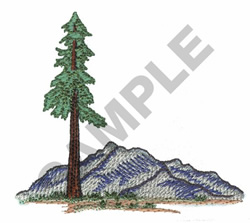 MOUNTAIN SCENE Embroidery Design | EmbroideryDesigns.com