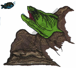 MORAY EEL Embroidery Design | EmbroideryDesigns.com