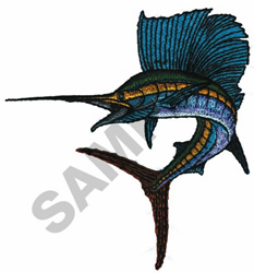 SAILFISH Embroidery Design | EmbroideryDesigns.com