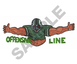 OFFENSIVE LINE Embroidery Design | EmbroideryDesigns.com