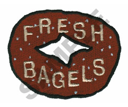 FRESH BAGELS Embroidery Design | EmbroideryDesigns.com