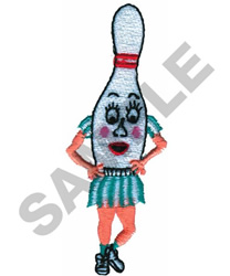 BOWLING Embroidery Design | EmbroideryDesigns.com