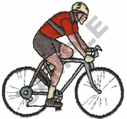 CYCLIST Embroidery Design | EmbroideryDesigns.com