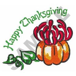 Free HAPPY THANKSGIVING Embroidery Design | EmbroideryDesigns.com