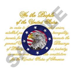 PREAMBLE TO CONSTITUTION Embroidery Design | EmbroideryDesigns.com
