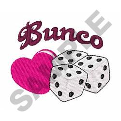 I LOVE BUNCO Embroidery Design | EmbroideryDesigns.com