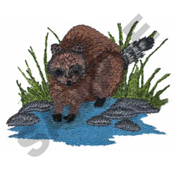 RACCOON Embroidery Design | EmbroideryDesigns.com