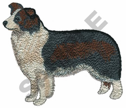 BORDER COLLIE Embroidery Design | EmbroideryDesigns.com