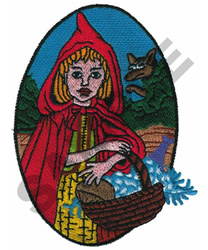 LITTLE RED RIDING HOOD Embroidery Design | EmbroideryDesigns.com