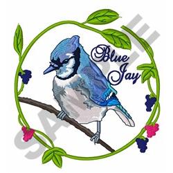 Blue Jay Embroidery Design | EmbroideryDesigns.com