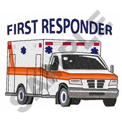 First Responder Embroidery Design | EmbroideryDesigns.com