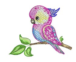 COLORFUL PARROT Embroidery Design | EmbroideryDesigns.com