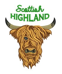 SCOTTISH HIGHLAND Embroidery Design | EmbroideryDesigns.com