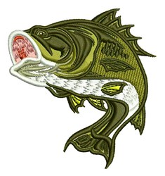 LARGEMOUTH BASS Embroidery Design | EmbroideryDesigns.com