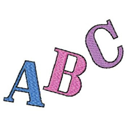 A B C Embroidery Design | EmbroideryDesigns.com