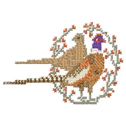 Pheasant Embroidery Design | EmbroideryDesigns.com