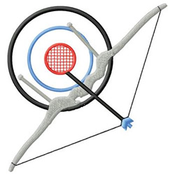 Archery Embroidery Design | EmbroideryDesigns.com