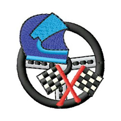 Racing Embroidery Design | EmbroideryDesigns.com